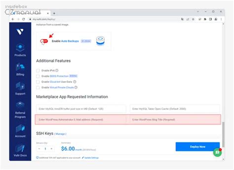 Vultr 워드프레스 설치 및 Ssl 인증서 발급 Insidebox