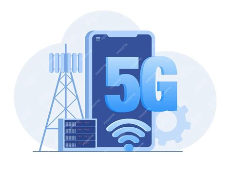 Premium Vector 5g Concept 5g Wireless Network Using Mobile Wireless Technology For Faster