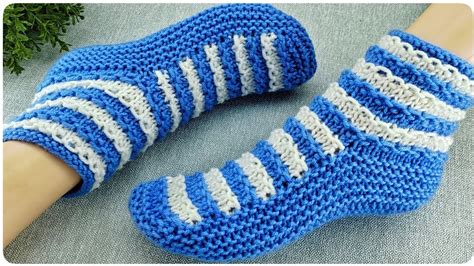 ПРОСТО ВОСТОРГ НОСОЧКИ НА ДВУХ СПИЦАХ 💥 ПОДРОБНЫЙ МАСТЕР КЛАСС