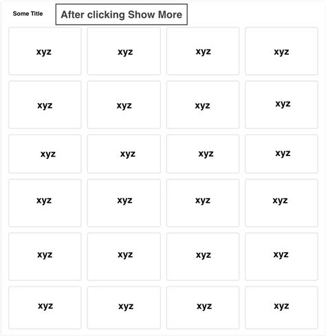 javascript how to announce new content after show more button is