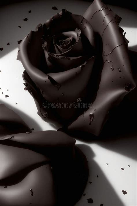 Luscious Rose A Decadent Chocolate And Cream Treat Stock Illustration Illustration Of Lower