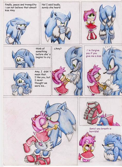Sonic The Werehog And Amy Comic The Werehog Censure Cover By