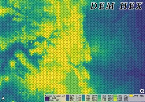 hexagonal digital elevation model spatialnode
