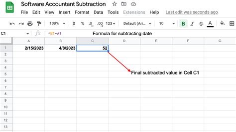 How To Subtract In Google Sheets