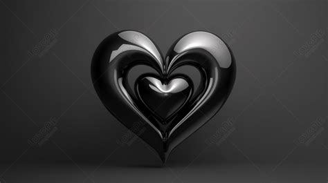 매혹적인 3d 렌더링의 놀라운 어두운 배경의 검은 심장 발렌타인 데이 배경 놀라 배경 어두운 배경 이미지 Hd 발렌타인 데이 놀라 어두운 배경 사진 무료 다운로드
