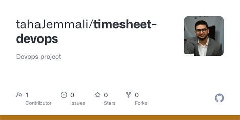 Github Tahajemmali Timesheet Devops Devops Project
