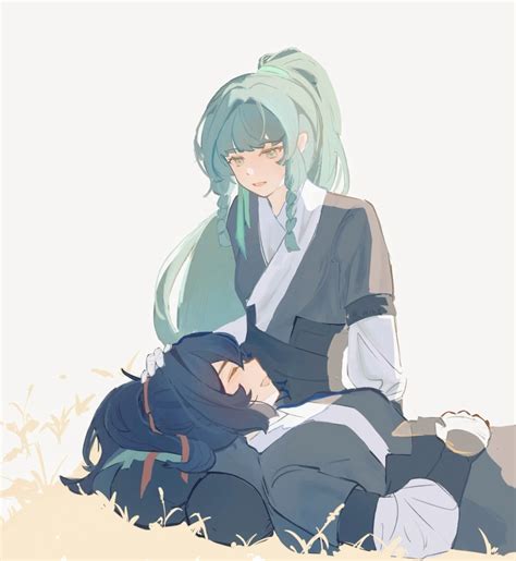 Zhu Yuan And Qingyi Zenless Zone Zero Drawn By Mou Zi Ran Danbooru