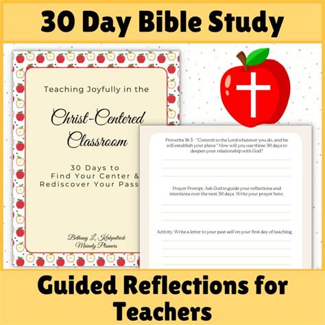 Christian Teacher Journal 30 Day Christ Centered Reflection And Guided