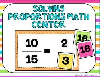 Solving Proportions Bundle By To The Square Inch Kate Bing Coners