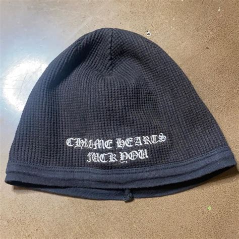Chrome Hearts Waffle Beanie Authentic Worn Depop Chrome Hearts Waffle Beanie Authentic Worn Depop