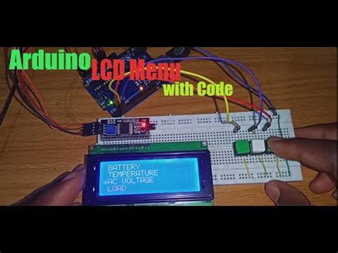 Arduino LCD Display Menu System Tutorial YouTube