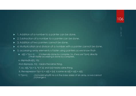 Full Digital 8 D Complete Notes On Array Of Pointers 1 Addition Of