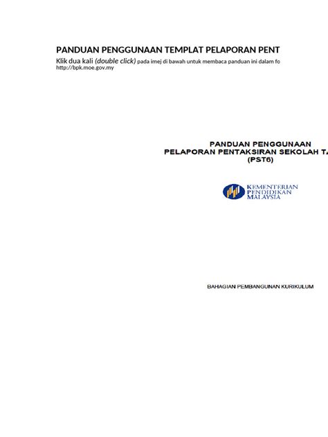 Pelaporan Pst6 Sk Malalin 2020 Sains Pdf