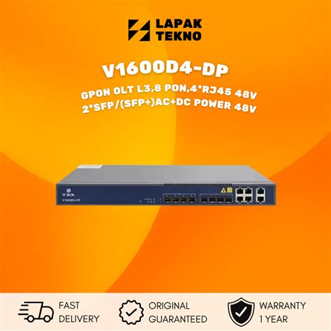 Jual Vsol Gpon Olt V1600d4 Dp 4 Port Gpon Olt Layer 3 Inc 4 Unit Sfp C