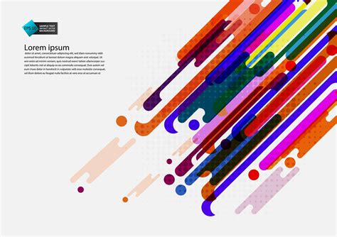 Multi Colored Geometric Abstract Background With Copy Space Modern Design Vector Illustration