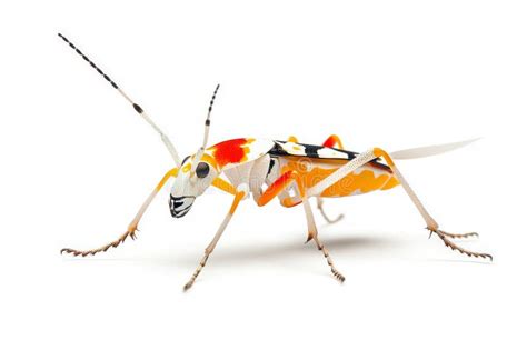 White Spotted Assassin Bug Stands Out With Its Striking Colors Sharp