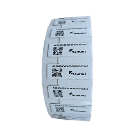 Tagmatiks Pre Printed On Metal Rfid Labels Tamper Evident
