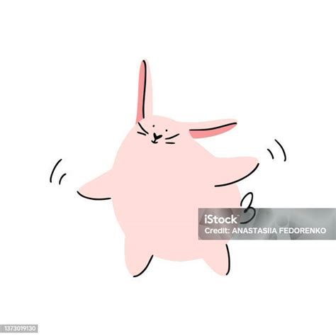 잔디에 귀여운 부활절 고립 된 핑크 토끼 인사말 카드 배너 초대장 전단지에 적합합니다 4월에 대한 스톡 벡터 아트 및 기타 이미지 Istock