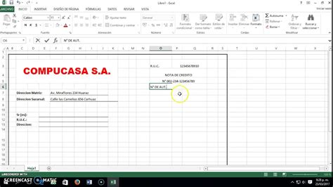 Cómo Hacer Una Nota De Crédito En Excel Recursos Excel