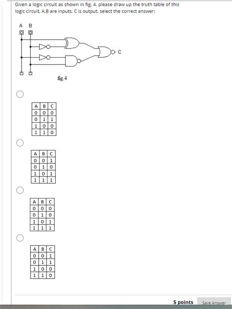 Solved Given A Logic Circuit As Shown In Fig Please Draw Chegg Com