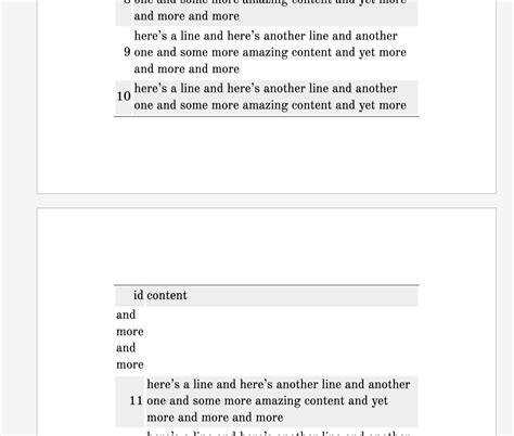 Overflowing Content Of Table Cells Get Placed In The Wrong Column On The Next Page Issue