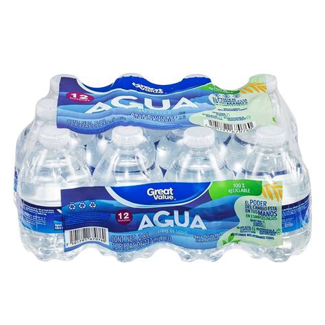 Agua Great Value 12 Botellas De 237 Ml C U Walmart
