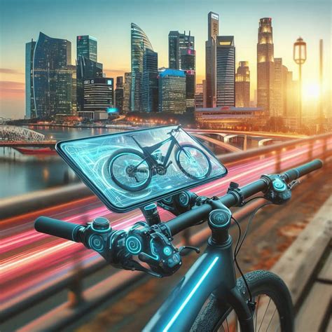 Augmented Reality Bike A Bike With Ar Displays Integrated Into T Stock