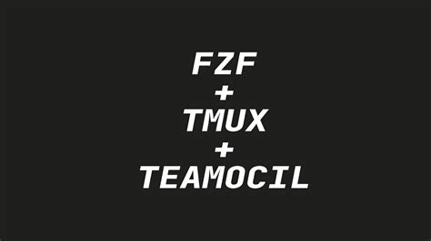 How To Automate The Launch Of Your Terminal Processes Fzf Tmux