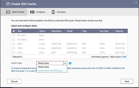 RAID Types When Using SSD Cache Acceleration Function In QuTS Hero QNAP