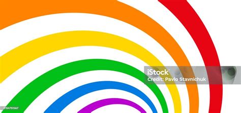 프라이드 웨이브 배경 여러 가지 빛깔의 무지개 Lgbt 라인 색상 절연 Lgbtq 게이 프라이드 플래그 0명에 대한 스톡 벡터