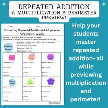 Rd Grade Multiplication As Repeated Addition A Perimeter Preview