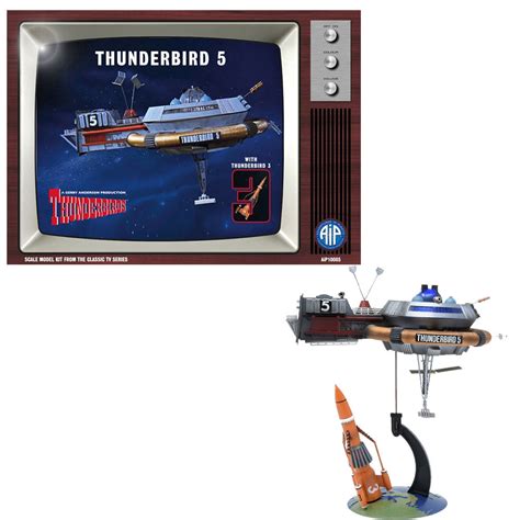 Adventures In Plastic Thunderbird 5 With Thunderbird 3 Plastic Model K Jadlam Toys And Models
