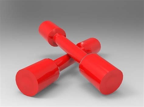 3d Model Small Dumbbells 1 Kg Vr Ar Low Poly Cgtrader