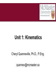 Understanding Kinematics in Biomechanics: Linear and Angular | Course Hero