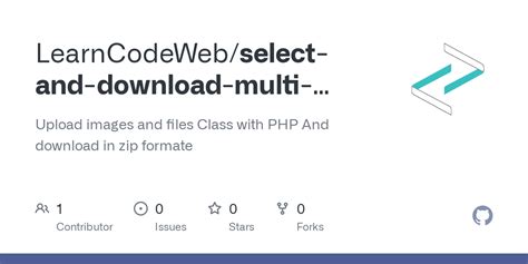 Github Learncodewebselect And Download Multi Files In Zip Format
