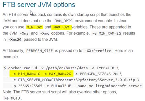 Minecraft Docker Ignores E MAX RAM Issue Itzg Docker Minecraft Server GitHub