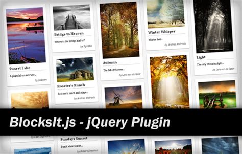 Blocksitjs Dynamic Grid Layout Jquery Plugin