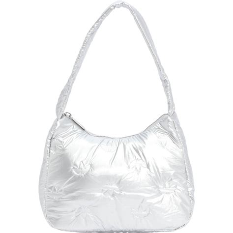 Adidas Originals Torba Za Na Rame Puffy Satin Mini Shoulder Srebro
