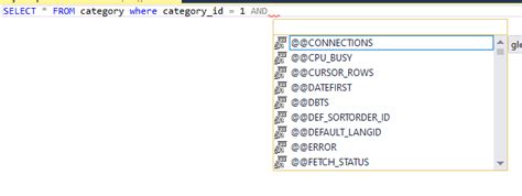 Ssms Hide Items From Autocomplete Menu In Sql Server Management