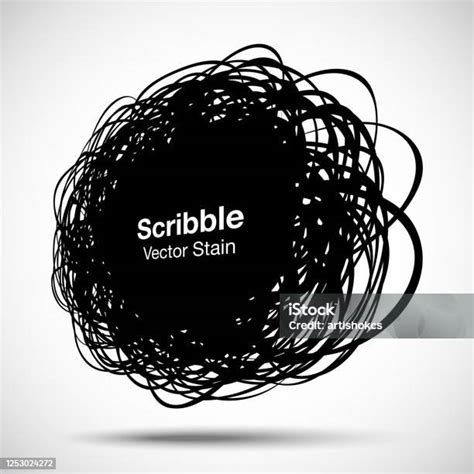 손으로 그린 낙서 연필 원 모양 판매 배너 스크래치 펜 선 스케치 브러쉬 스트로크 얼룩 벡터 디자인 요소입니다 검은색에 대한