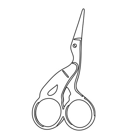 Tailor And Embroidery Scissors Crane Small Vector Image