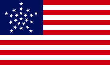 23 Star Flag 1820 1822 Us