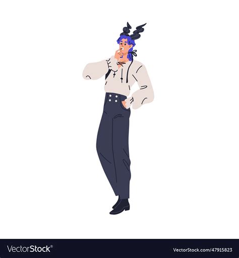 Sexy Horned Devil Man In Monster Costume Horny Vector Image