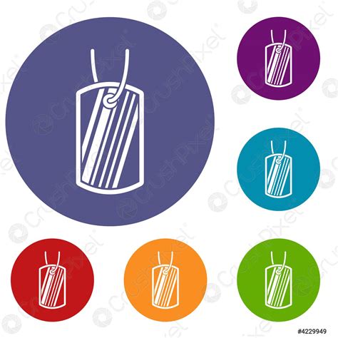 Army Badge Icons Set Stock Vector 4229949 Crushpixel