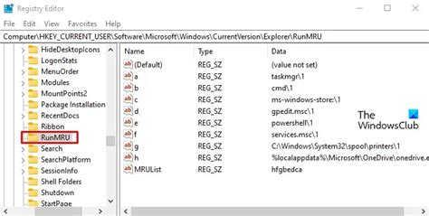 how to clear run command history in windows 11
