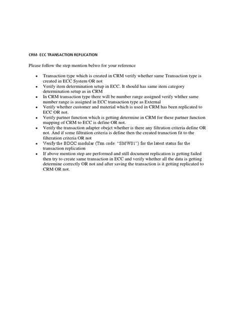 Crm Ecc Transaction Replication Pdf