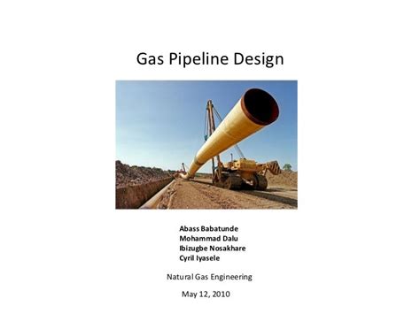 Gas Pipeline Design