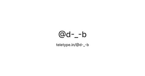 D B — Teletype