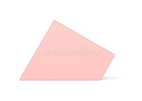 Pink Squared Abstract Geometric Figure Vertical Wall 3d Element Design