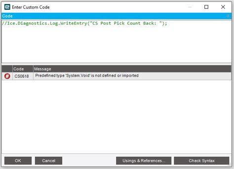 Method Directive Error Unable To Use Custom Code Kinetic Erp